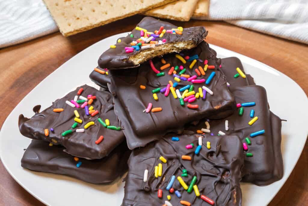 Chocolate Covered Graham Crackers Recipe - Tamara Ray