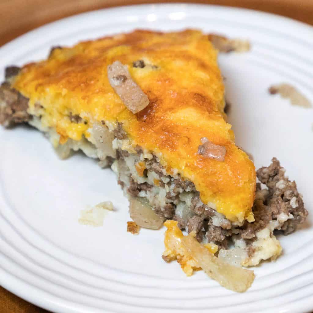 Easy Bisquick Cheeseburger Pie Recipe - Tamara Ray