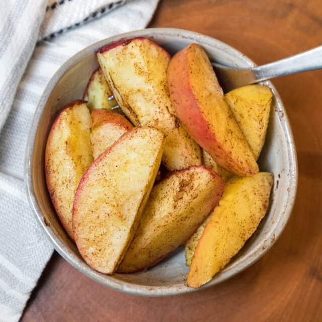 Cinnamon Air Fryer Apples - Tamara Ray