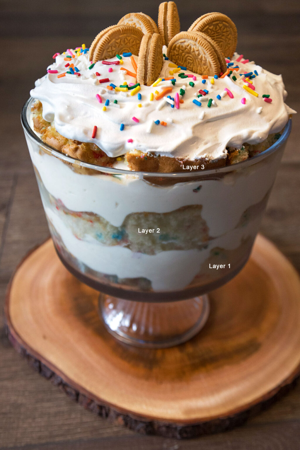 Birthday Trifle Cake Recipe with Sprinkles - Tamara Ray