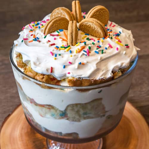 Birthday Trifle Cake Recipe with Sprinkles - Tamara Ray