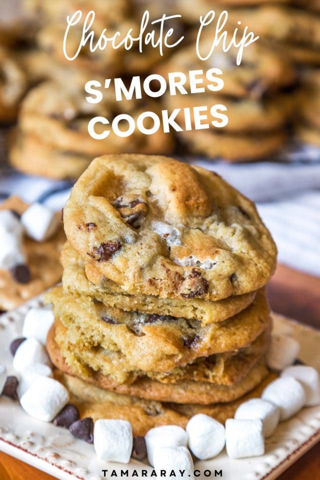 Chocolate Chip S'mores Cookies Recipe - Tamara Ray