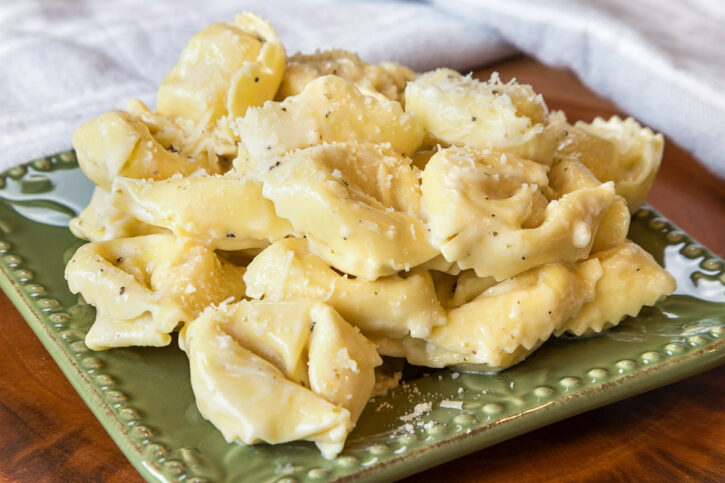 Creamy Five Cheese Tortelloni - Tamara Ray