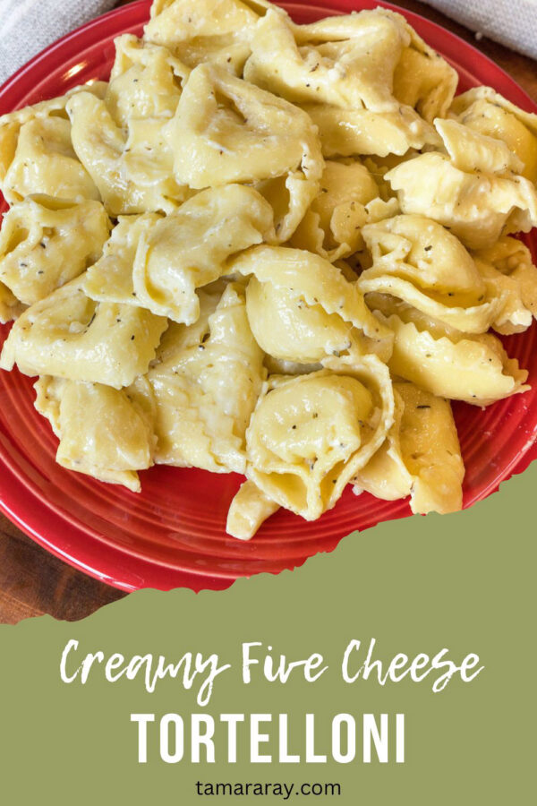 Creamy Five Cheese Tortelloni - Tamara Ray