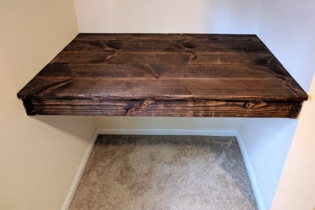 DIY Floating Desk with Storage - Tamara Ray