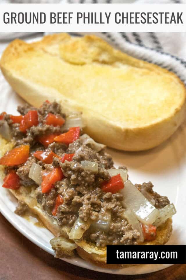 Ground Beef Philly Cheesesteak (Skillet) - Tamara Ray