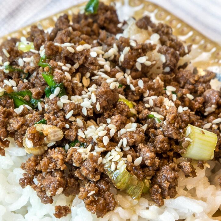 Easy Korean Style Ground Beef Recipe - Tamara Ray