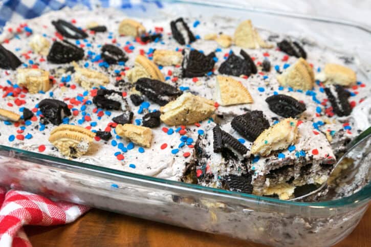 No Bake Oreo Cheesecake Bars - Tamara Ray